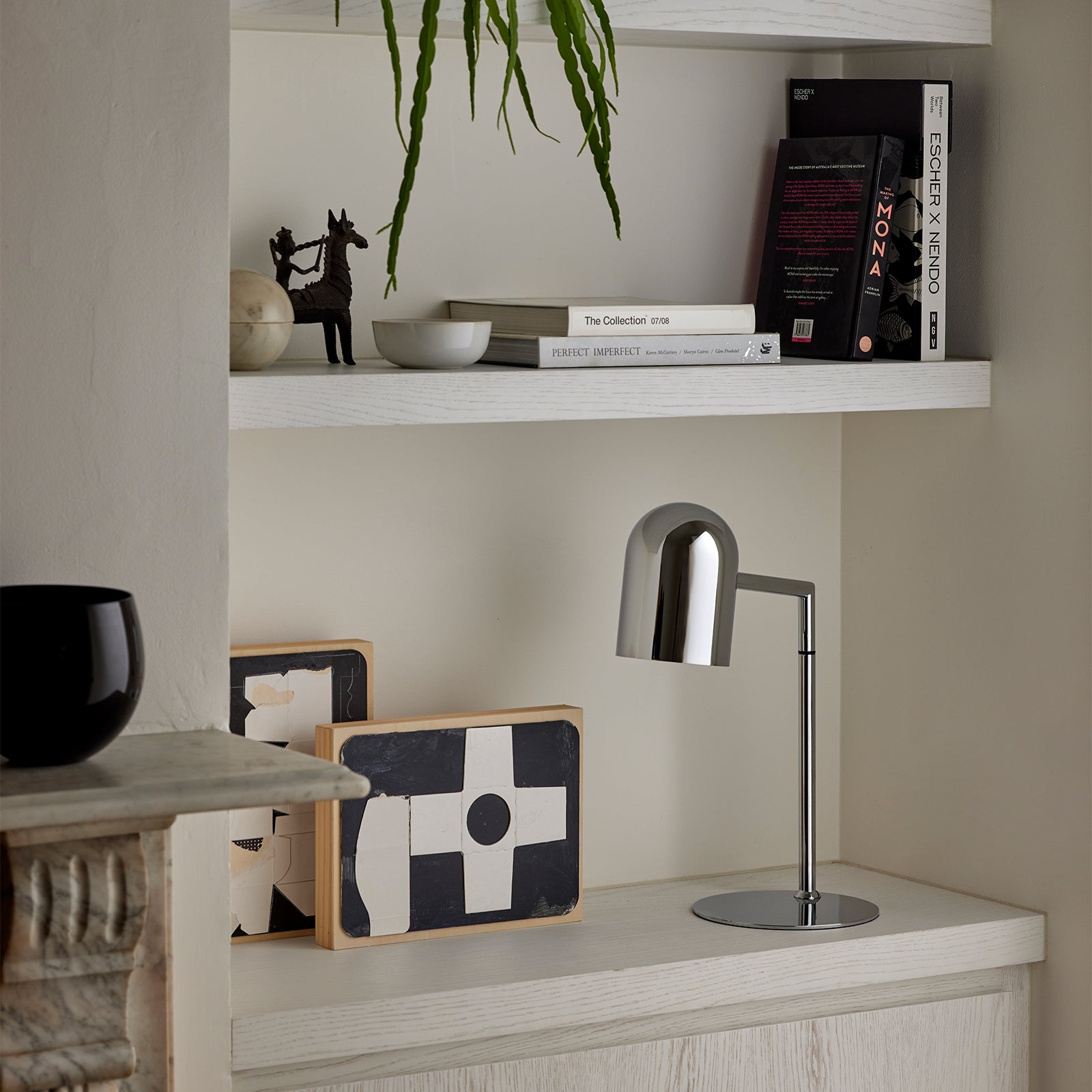 Pia Polished Chrome Desk Lamp